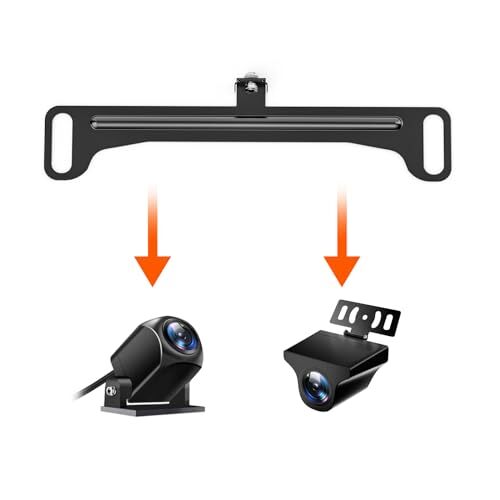 WOLFBOX Reverse Rear Camera License Plate Bracket, for Backup View ...