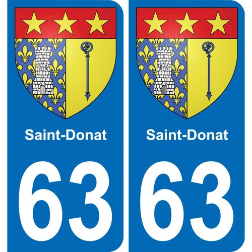 63 Saint-Donat blason autocollant plaque stickers ville | eBay