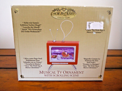 Mr Christmas 2007 Musical TV Ornament with Scrolling Screen NEW in Box ...