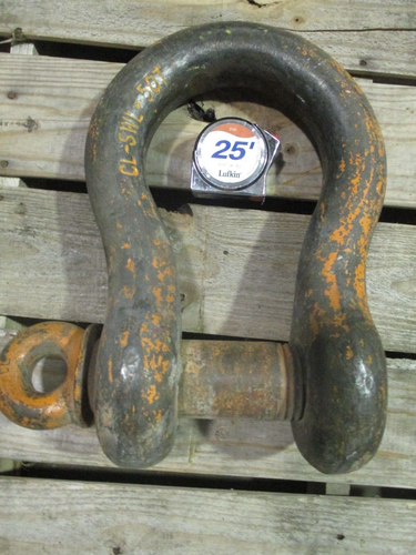 USED 50-Ton CL-SWL-50T Anchor Shackle Clevis Pin with 2-3/4"-4 TPI Pin ...