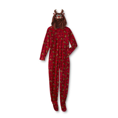 NWT Christmas Pajamas Joe Boxer w/Rudolph the red nosed reindeer hood ...