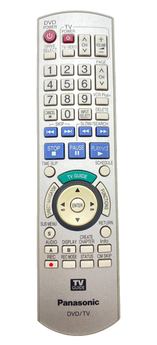Panasonic EUR7659YR0 DVD Recorder Remote Control for DMREH559P DMREH55 ...