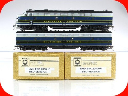 HO Scale BRASS ***BALTIMORE & OHIO*** E8A E8B 2250HP Locomotive Set ...