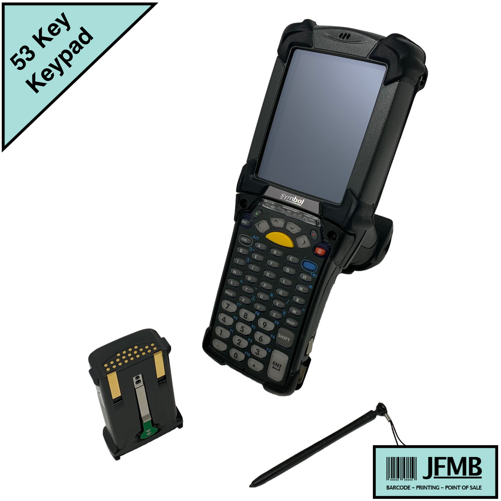 Motorola MC9190-G90SWEQA6WR Zebra Barcode Scanner 1D/2D 53 Key Win WM 6 ...