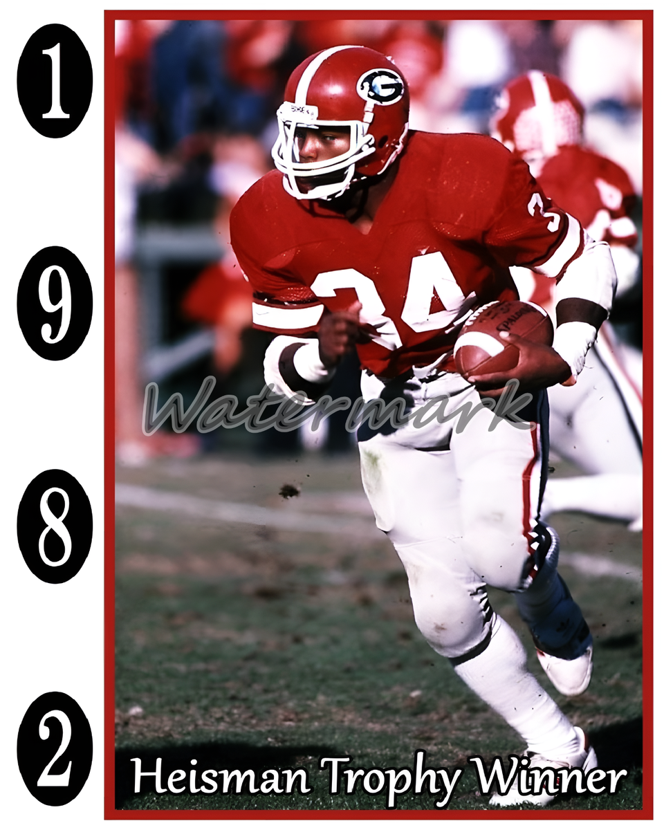 Heisman Trophy Winner Herschel Walker With Herschel Walker, Heisman