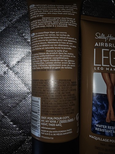 Sally Hansen Airbrush Legs, Leg Makeup Lotion, Tan/Bronze 4 Oz Lot Of 2 ...