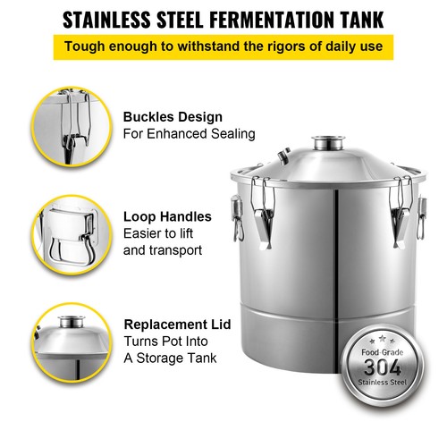 50L 13G Alcohol Distiller Brewing Kit Alcohol Still Stainless Wine ...