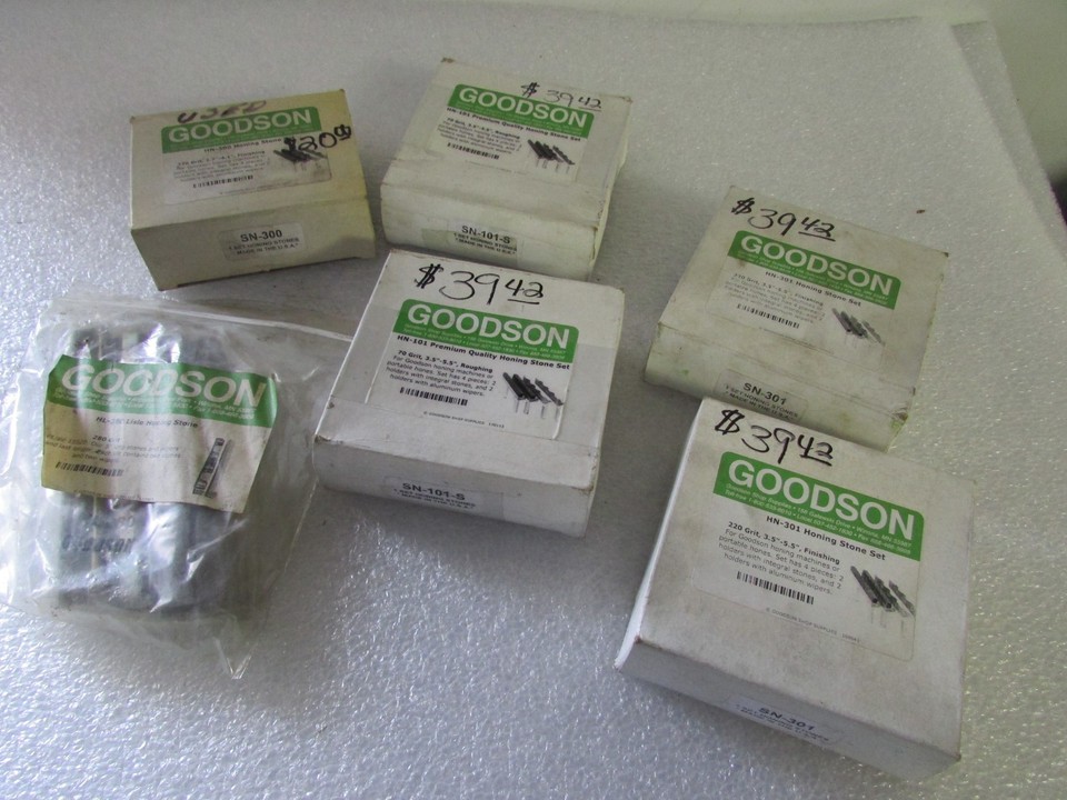 Goodson Honing Stones Mixed Lot HL-280 SN-300 SN101S SN301 Honing ...