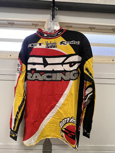 AXO Racing Motocross Jersey Yellow & Red Size Medium | eBay