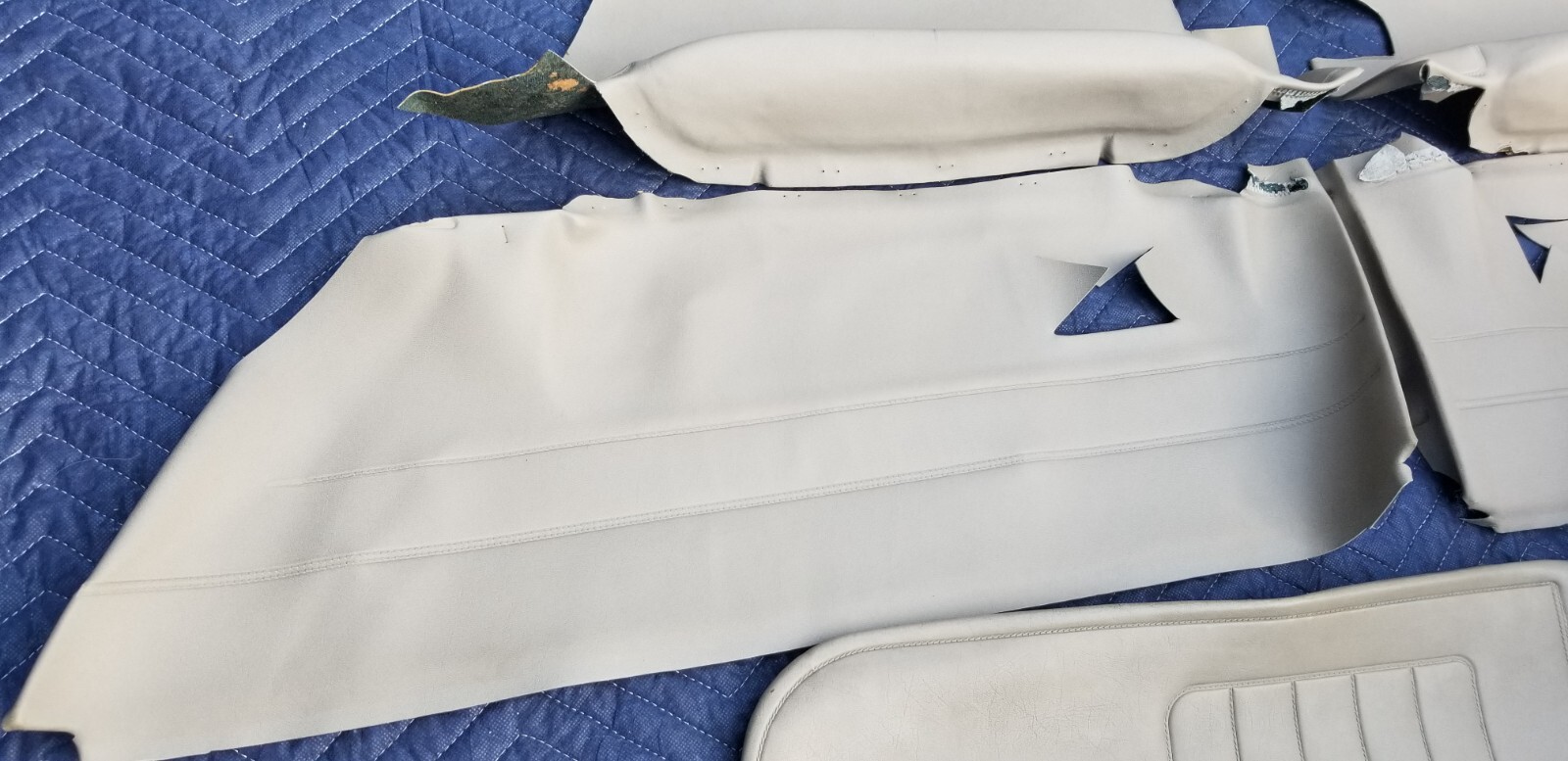 BMW E21 320i 323 OEM Interior Door Panel Skin Covers Parchment Beige ...