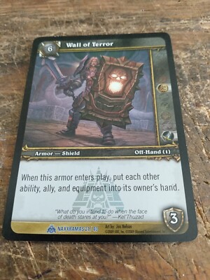World Of Warcraft TCG Wall Of Terror #21 Foil WOW Naxxramas Very Nice ...