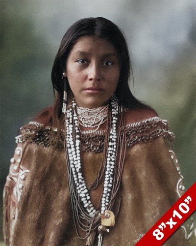 Beautiful Native American Apache Woman Hattie Tom Art Portrait Photo On ...