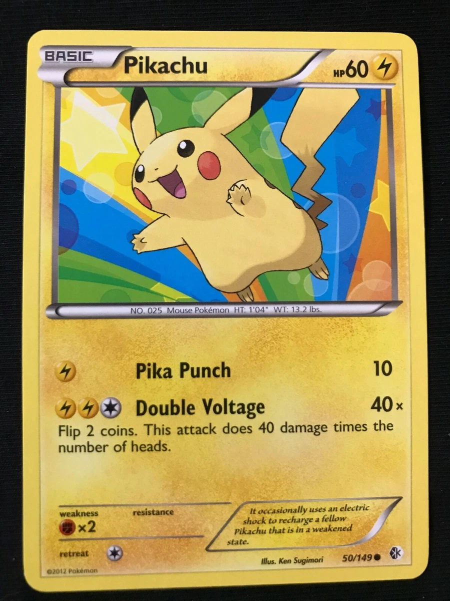 Pokemon Pikachu Card Black And White