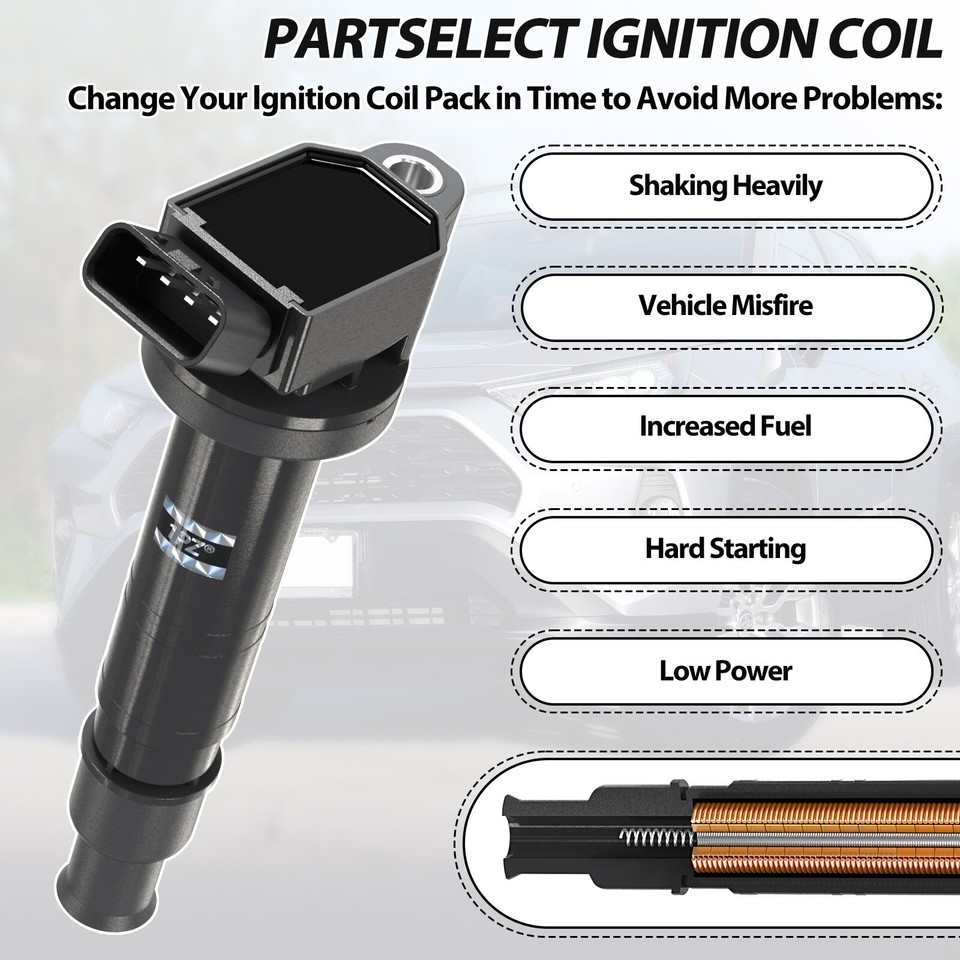 4X Genuine Ignition Coil For OEM UF495 Toyota Tacoma Tundra 4Runner ...