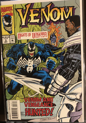 Venom Nights Of Vengeance #3 Hunted! Marvel 1994 Comic | eBay