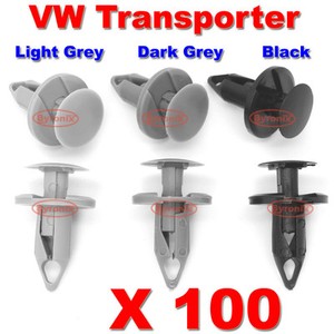 100 VW T4 T5 T6 TRANSPORTER INTERIOR TRIM PANEL LINING CLIPS PLASTIC ...