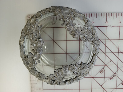 Vintage Rawcliffe Pewter 1989 PC2804 Flower Wreath Potpourri Jar with ...