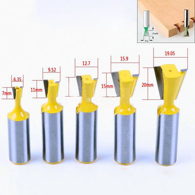 5pcs/set 1/2 inch shank Dovetail Router Bit Cutter wood working tool | eBay