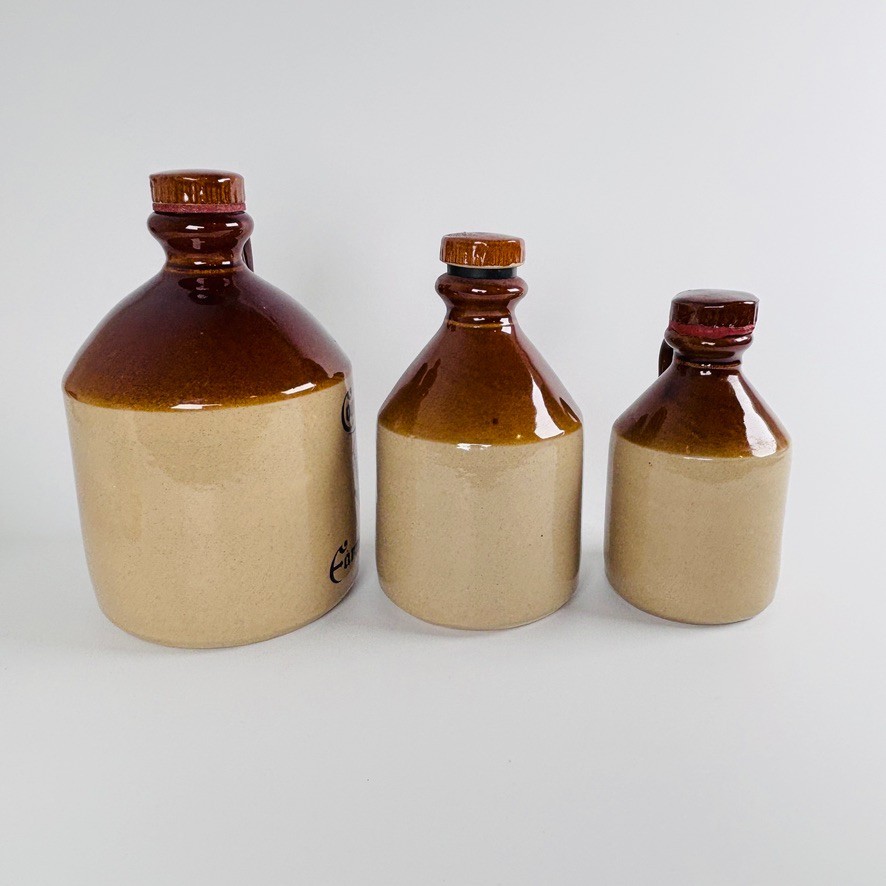 Stoneware Cider Flagons Bottles Moira x3 Countryman Farm Scrumpy With ...