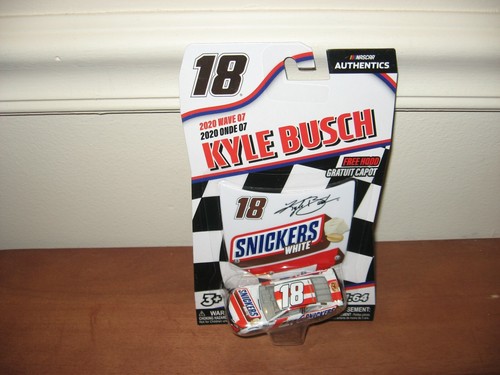 2020 Kyle Busch #18 Snickers White 1/64 Nascar Authentics Wave 7 | eBay