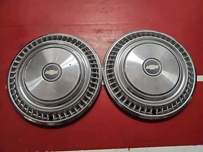 CHEVY Hubcap - 15" - LATE 70's - 80's impala Caprice SET OF 2 Great ...
