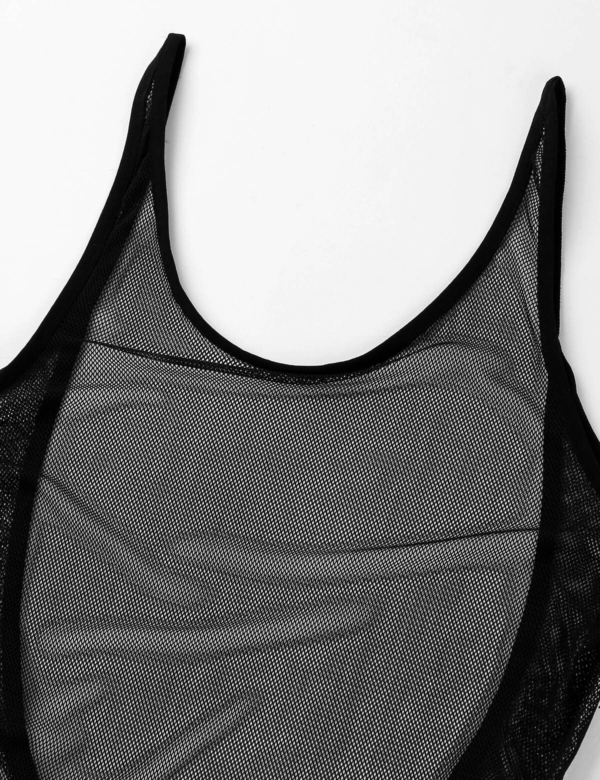 FEESHOW Damen Mesh Body Bikini Bademode Transparent Teddy Dessous ...