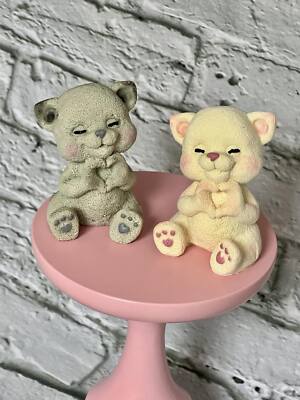 Cute CATS FIGURINES CHOCOLATE Cake TOPPERS, Birthday, Christening ...