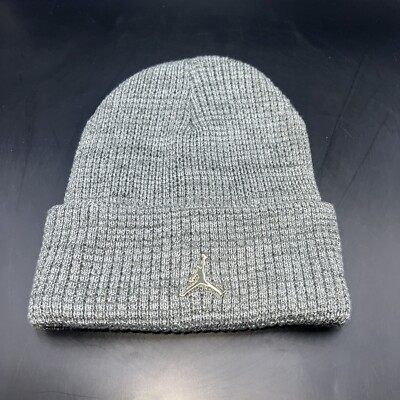 Air Jordan Beanie Unisex Knit Utility Gold Metal Jumpman - one size ...
