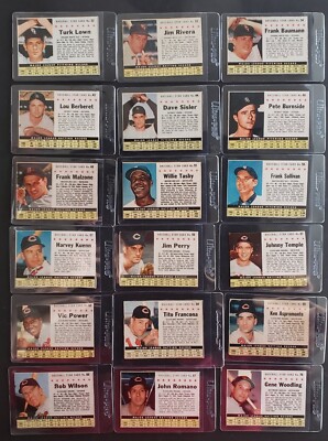 1961 Post Cereal Box (Hand Cut) Baseball Cards PICK YOUR CARD F, G, VG ...