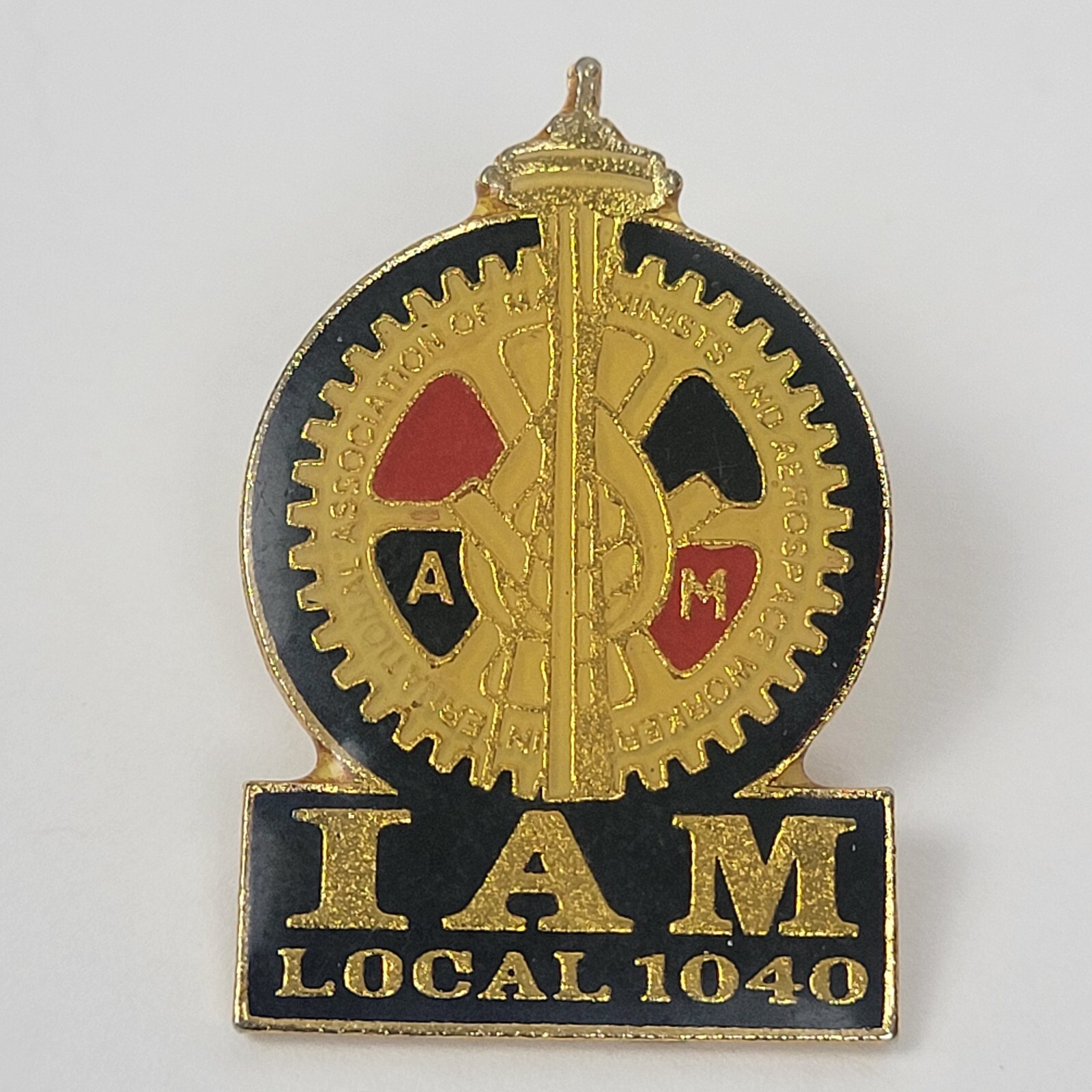 International Association Machinists Aerospace Workers Pins~10k GF ...