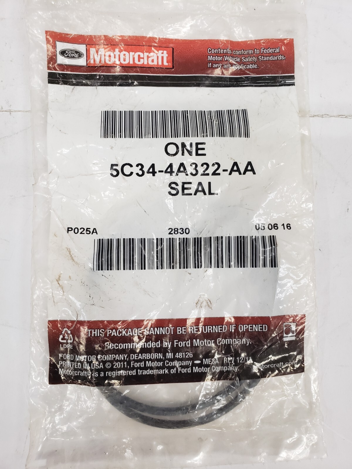 Ford Motorcraft 5C34-4A322-AA Seal | eBay