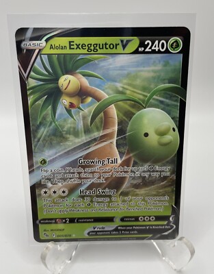 Pokémon TCG Alolan Exeggutor V Pokemon Go 005/078 Holo Ultra Rare NM | eBay