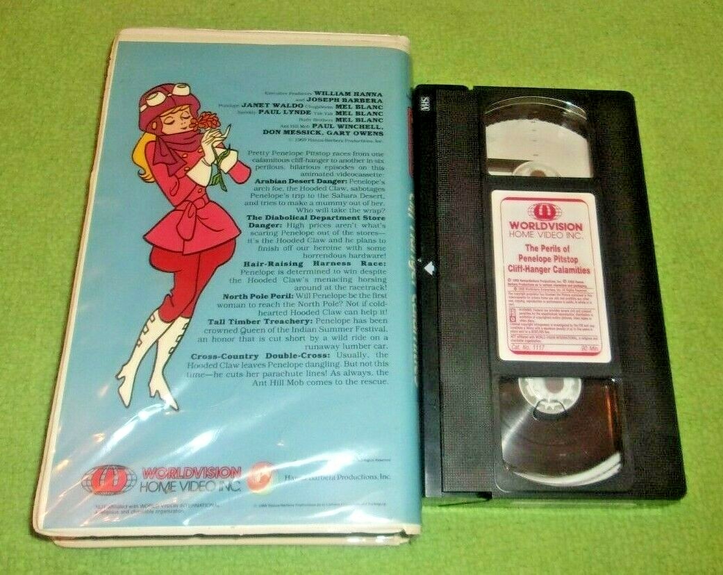 Perils of Penelope Pitstop Cliff Hanger Calamities VHS 1988 Worldvision ...
