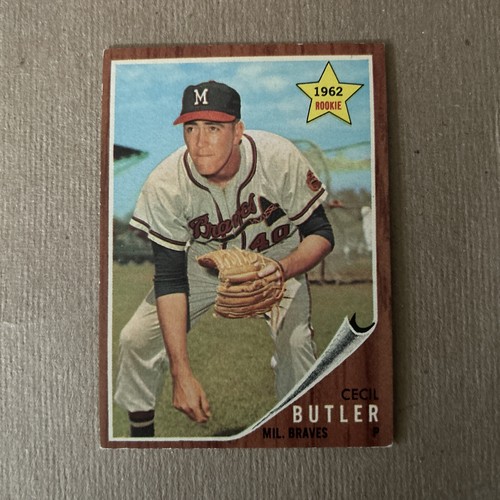 1962 Topps Baseball Cecil Butler Milwaukee Braves Card #239 | eBay