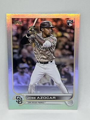 Jose Azocar Rainbow Foil Rookie Card RC 2022 Topps Update Baseball ...