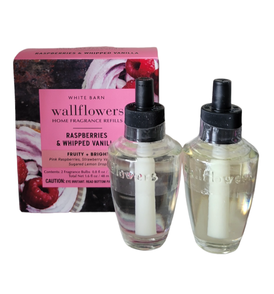 Bath & Body Works Raspberries & Whipped Vanilla Wallflower Refill Bulbs ...