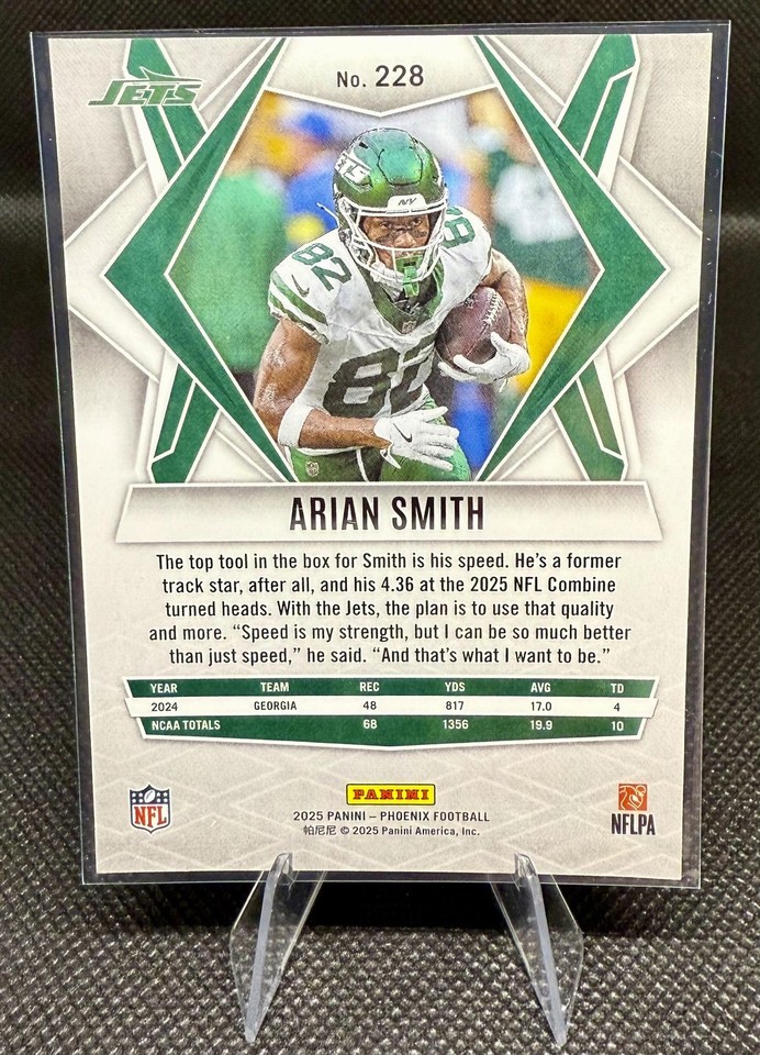 2025 Panini Phoenix #228 Arian Smith Rookie (RC) - New York Jets | eBay