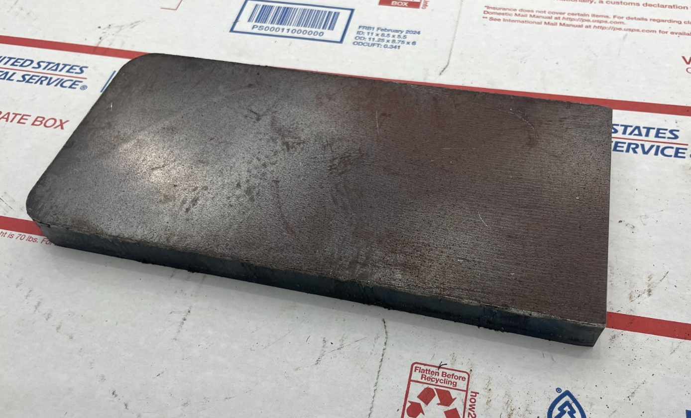 5/8" A36 STEEL PLATE 4" X 8-1/2" X .625" THICK HOT ROLL FLAT WELDING ...