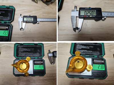 Sample pack of swaged soft lead round ball pellets .22 .25 cal 75 ea ...