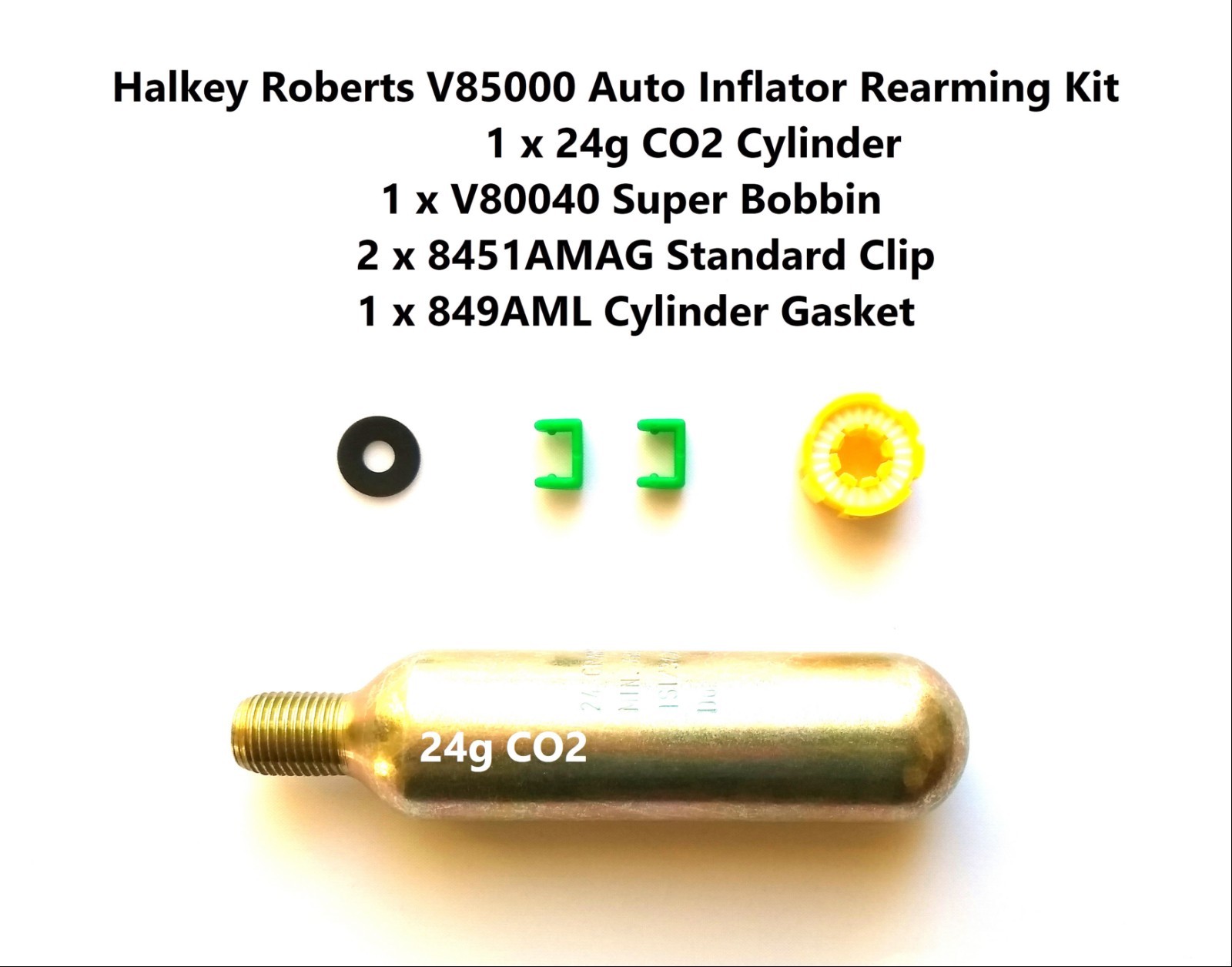 24g Lifejacket Rearming Kit for Halkey Roberts V85000 Auto Inflator ...