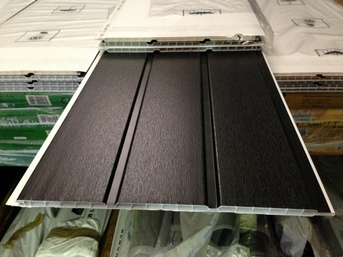 UPVC Hollow Cladding 300mm x 2.5m Ceilings - Soffits - Black Ash | eBay
