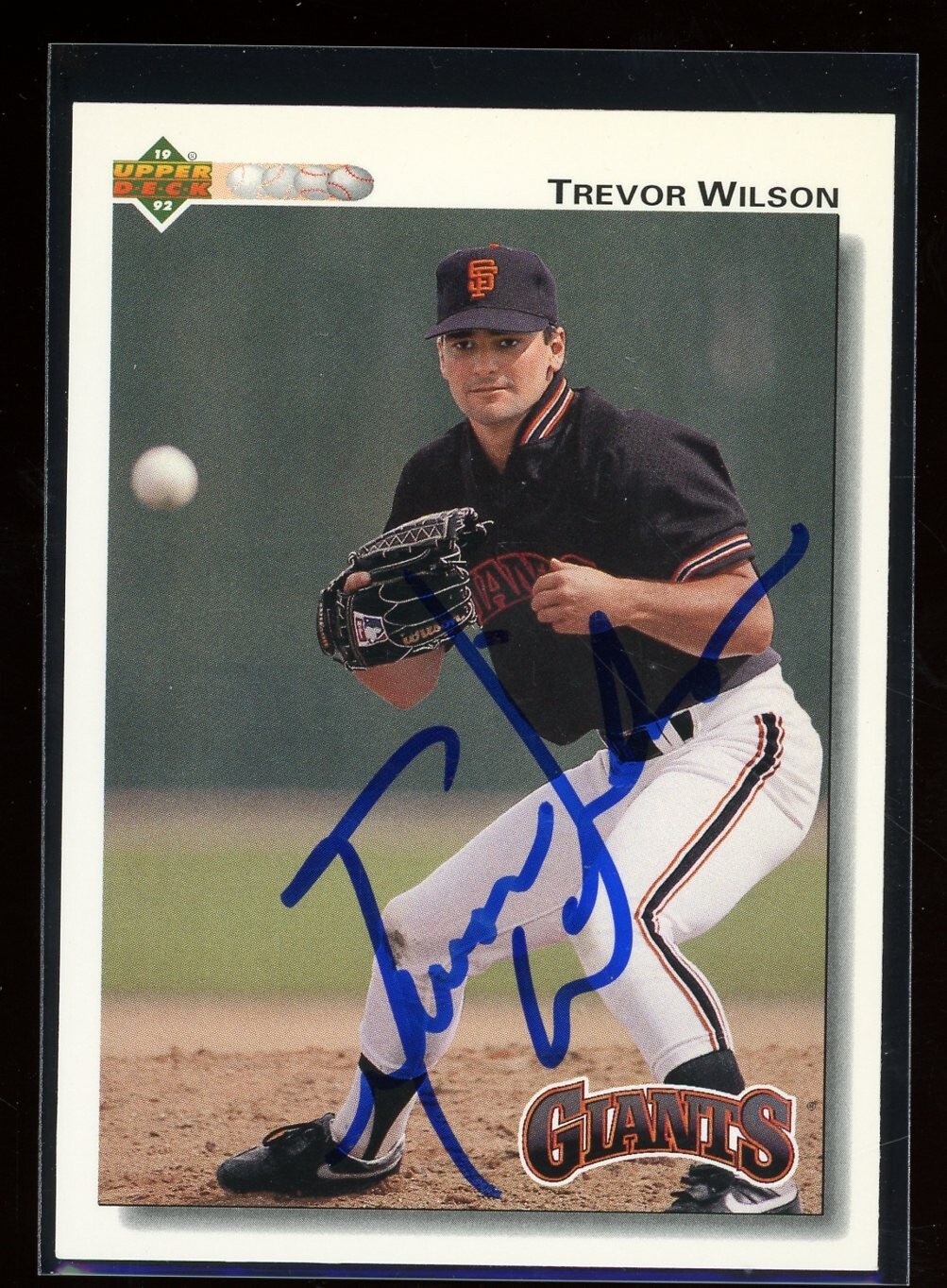 1992 Upper Deck TREVOR WILSON Signed Card autograph auto GIANTS | eBay