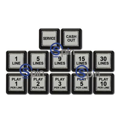 IGT Button Set Williams 550 or NXT Upright (New) ** Free Shiping** (BS ...