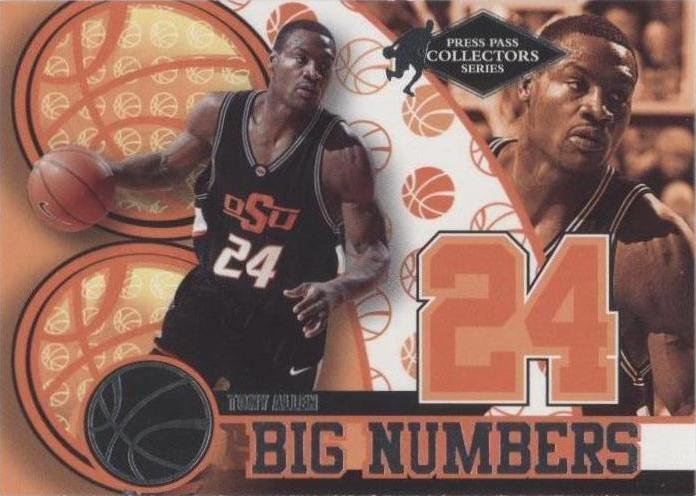 2004 Press Pass - Big Numbers Tony Allen #BN 5 Collectors Series (RC ...