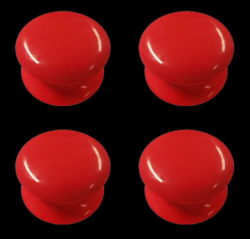 Pack Of 4 x Red Porcelain Wardrobe Knobs 50mm | eBay