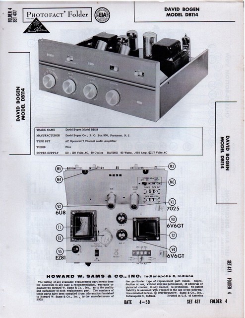 bogen amplifier repair