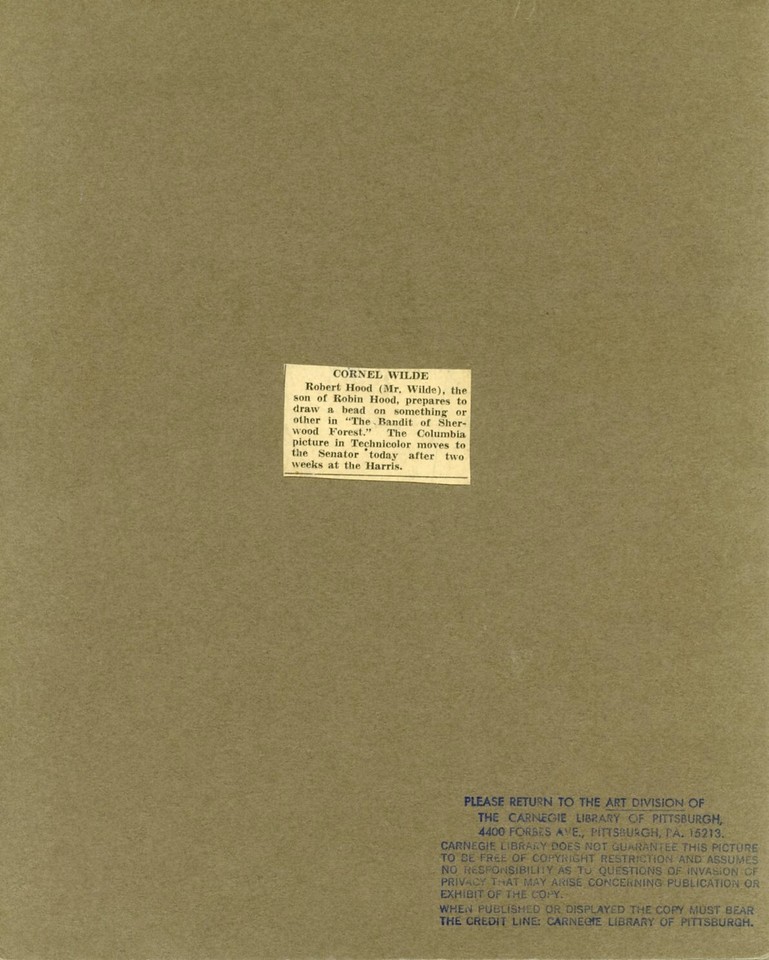 Russell Hicks & Cornel Wilde 7.28X8.31 Vintage B&W Photo | eBay