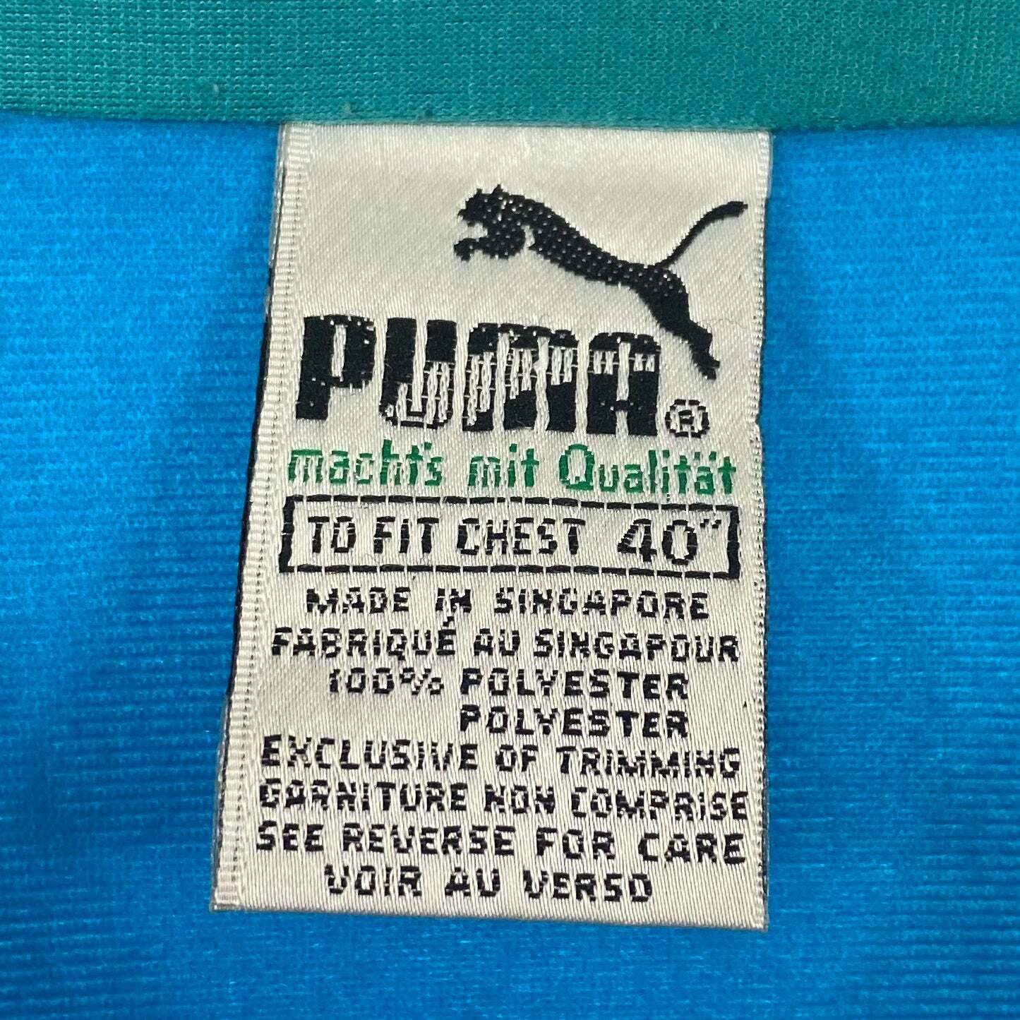 Early 00's PUMA Embroidered Mini Logo Colour Block Tr… - Gem