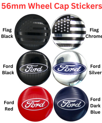 (PACK OF 4) Wheel Center Cap Decals Emblems Sticker 2.20" 56mm CHOOSE ...
