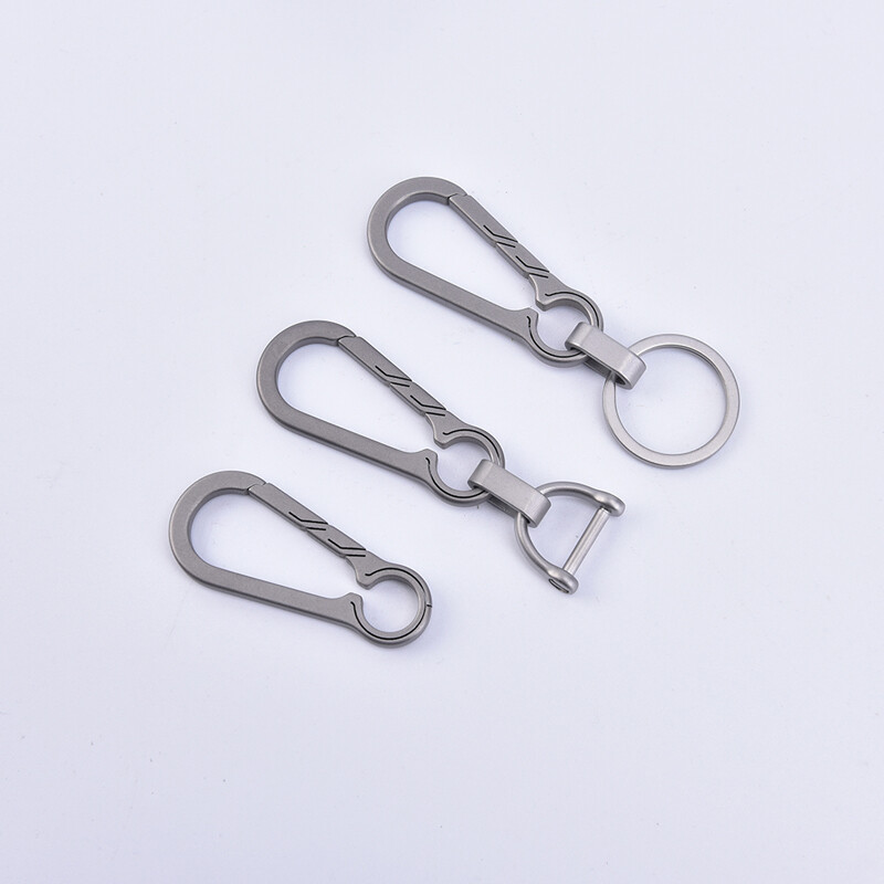 Titanium Buckles EDC Outdoor Tool Titanium Alloy Keychain Buckle Key ...